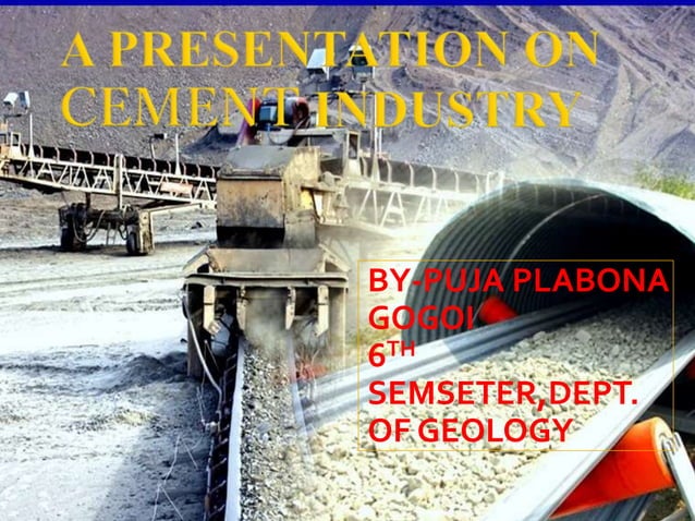 A presentation on cement industry | PPT