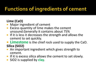 A presentation on cement industry | PPTX