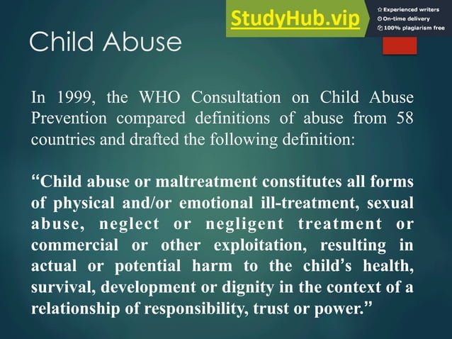 A PRESENTATION ON CHILD ABUSE, DELIVERED TO PUPIL OF UNILAG STAFF SCHOOL.pdf | Debated Sensitive ...