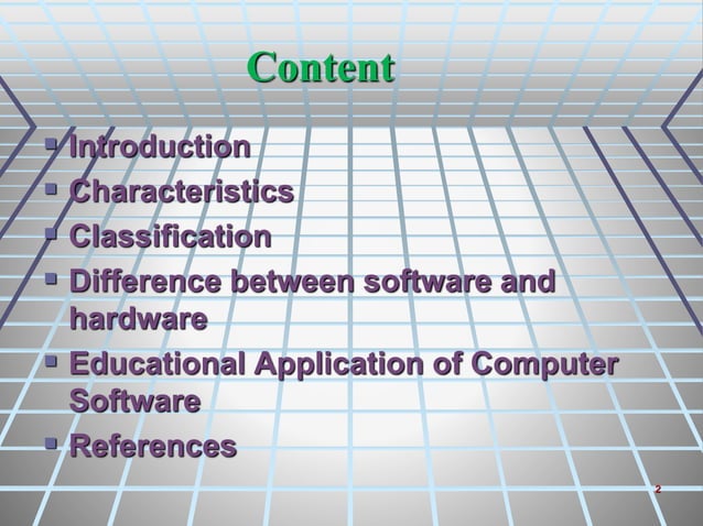 A presentation on computer software | PPT