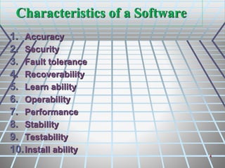 A presentation on computer software | PPT