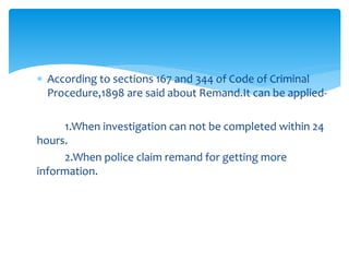 A presentation on constitutionally remand | PPTX