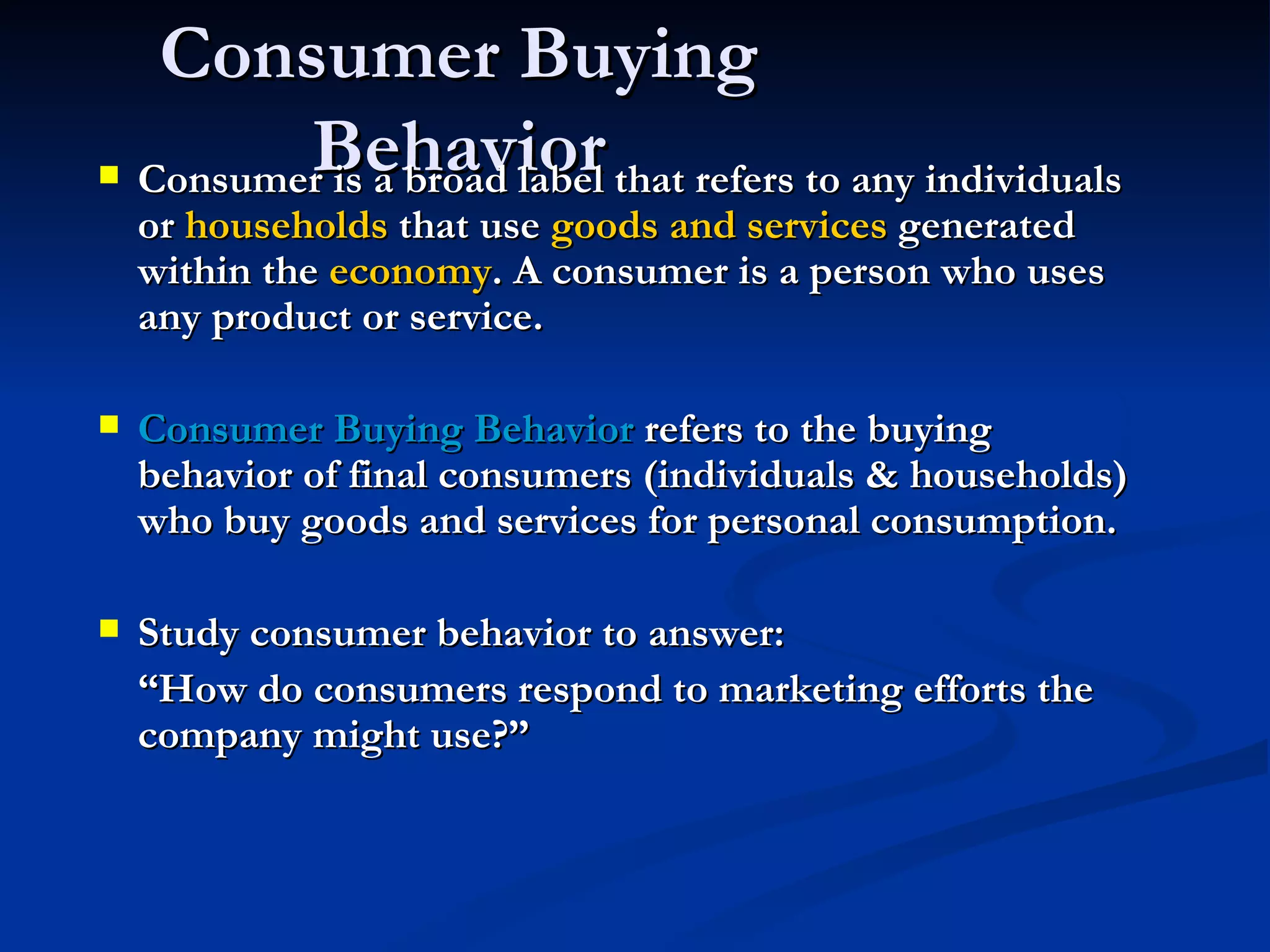 consumer behaviour | PPT