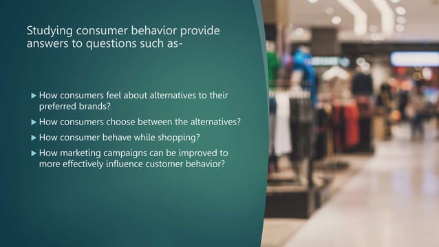 A PRESENTATION ON CONSUMER BEHAVIOUR.pptx | Free Download