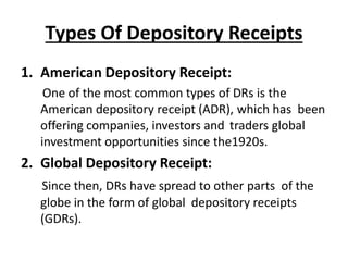 depository receipts | PPTX
