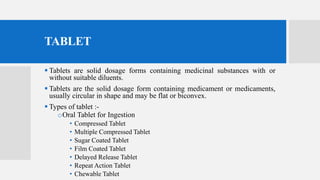 A presentation on dosage form | PPT