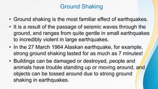 A presentation on earthquake | PPTX