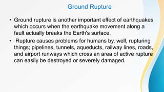A presentation on earthquake | PPTX