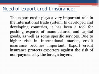 A presentation on ECGC | PPT