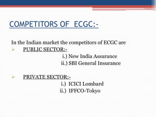 A presentation on ECGC | PPT