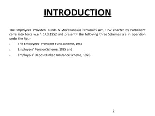 A presentation on epf act 1952 | ODP