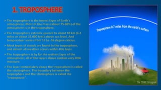 Presentation on atmosphhere and its various layers. | PPT