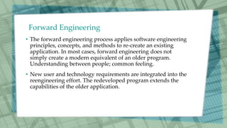A presentation on forward engineering | PPTX