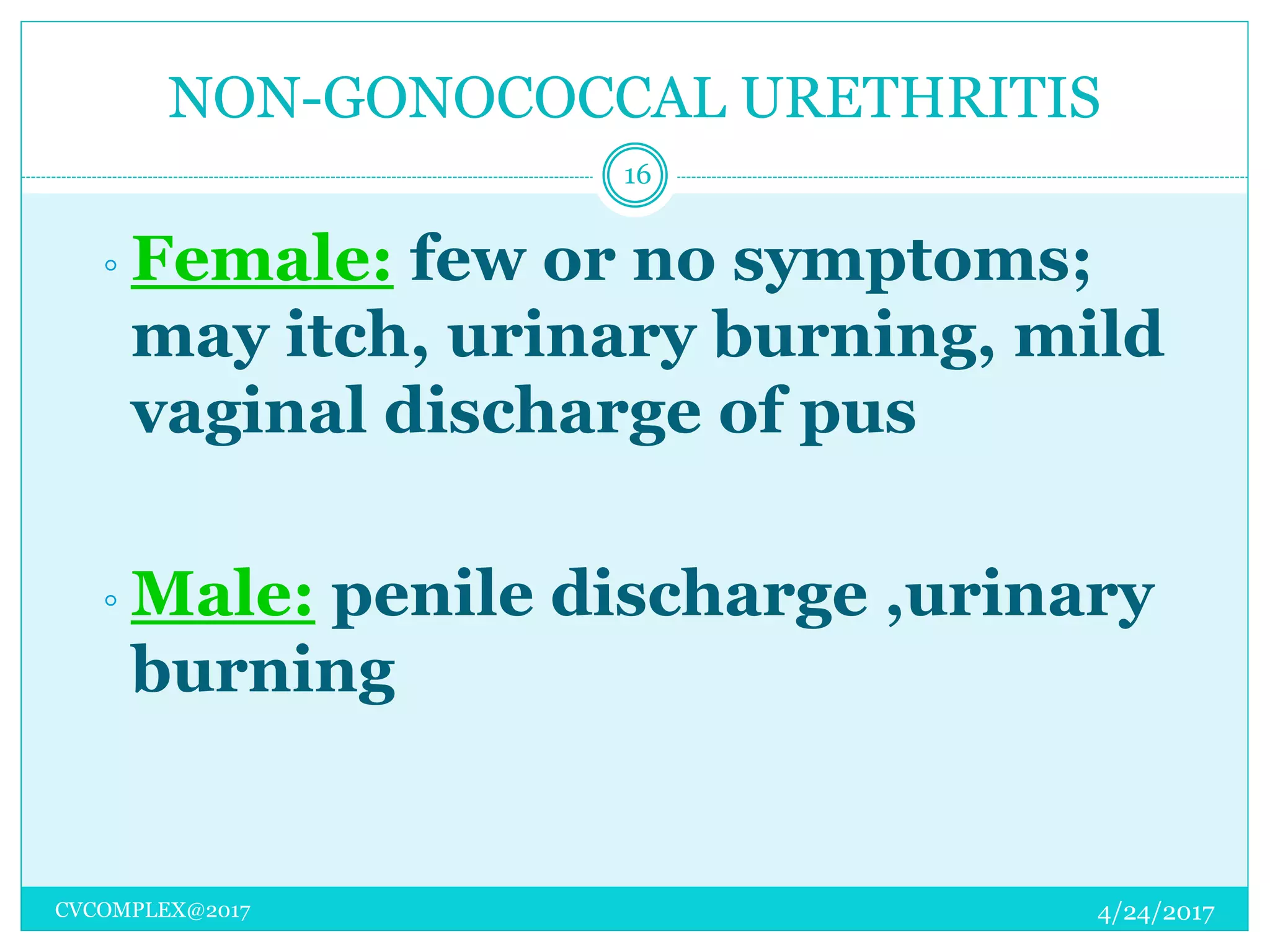 A presentation on gonorrhea | PPTX