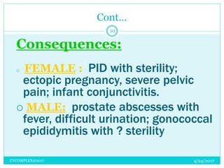 A presentation on gonorrhea | PPTX