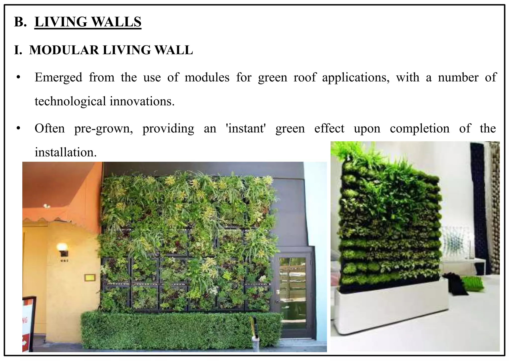 A presentation on green roofs and green walls | PDF
