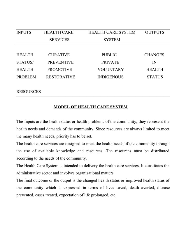 A presentation on health care delivery system in india | PDF