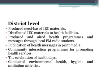 A presentation on health education, information and communication | PPTX