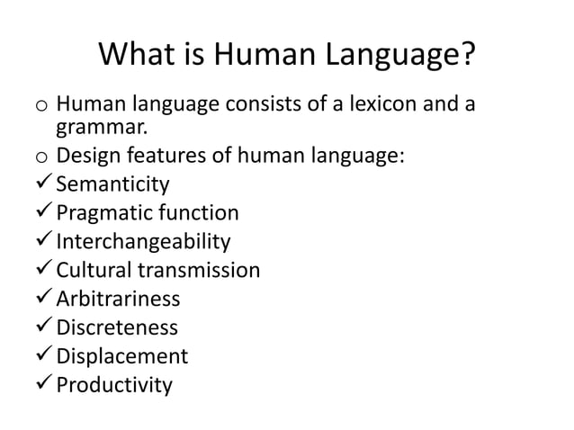 A presentation on human language vs animal communication | PPTX