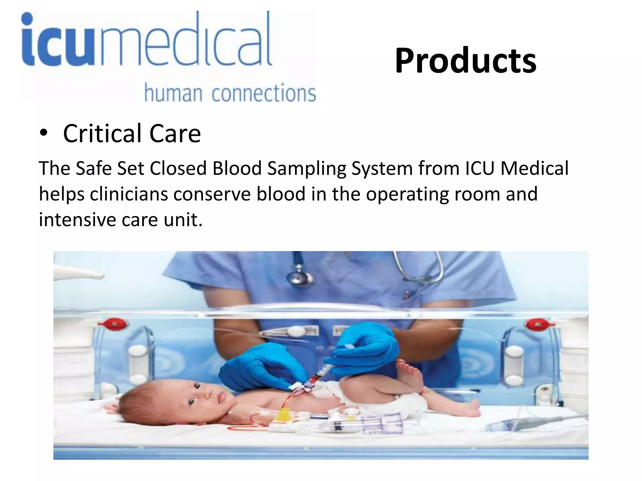 A presentation on ICU Medical | PPTX