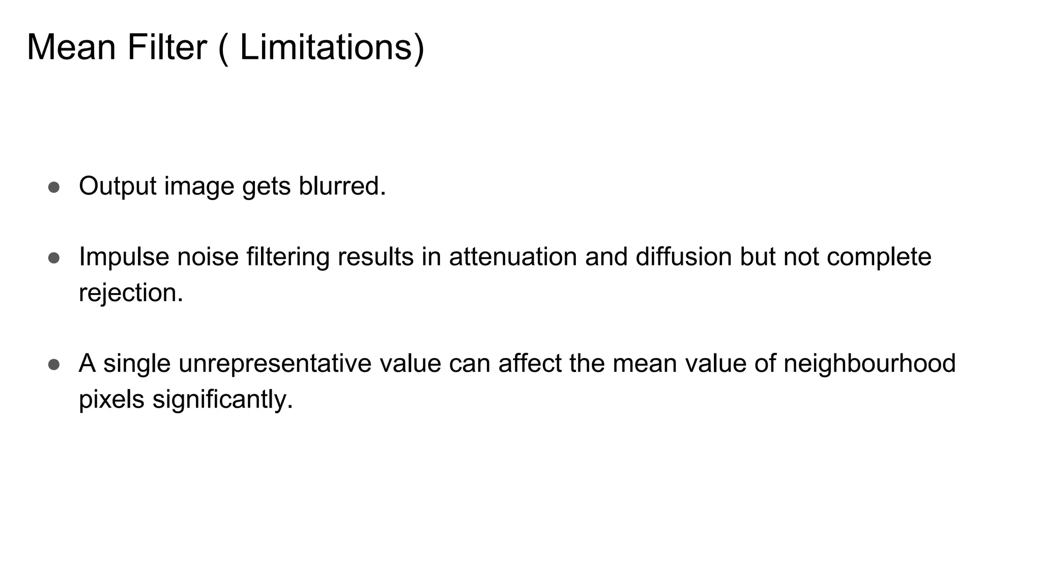 A Presentation on various techniques used in Image Filtering | PPTX
