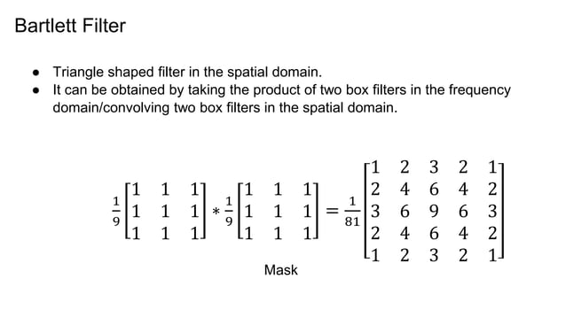 A Presentation on various techniques used in Image Filtering | PPTX ...