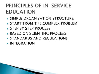 A PRESENTATION ON IN-SERVICE EDUCATION FROM NURSING EDUCATION | PPTX