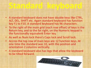 A presentation on input devices | PPTX