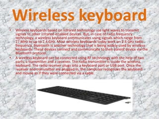 A presentation on input devices | PPTX