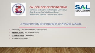 A Presentation on Internship .pptx