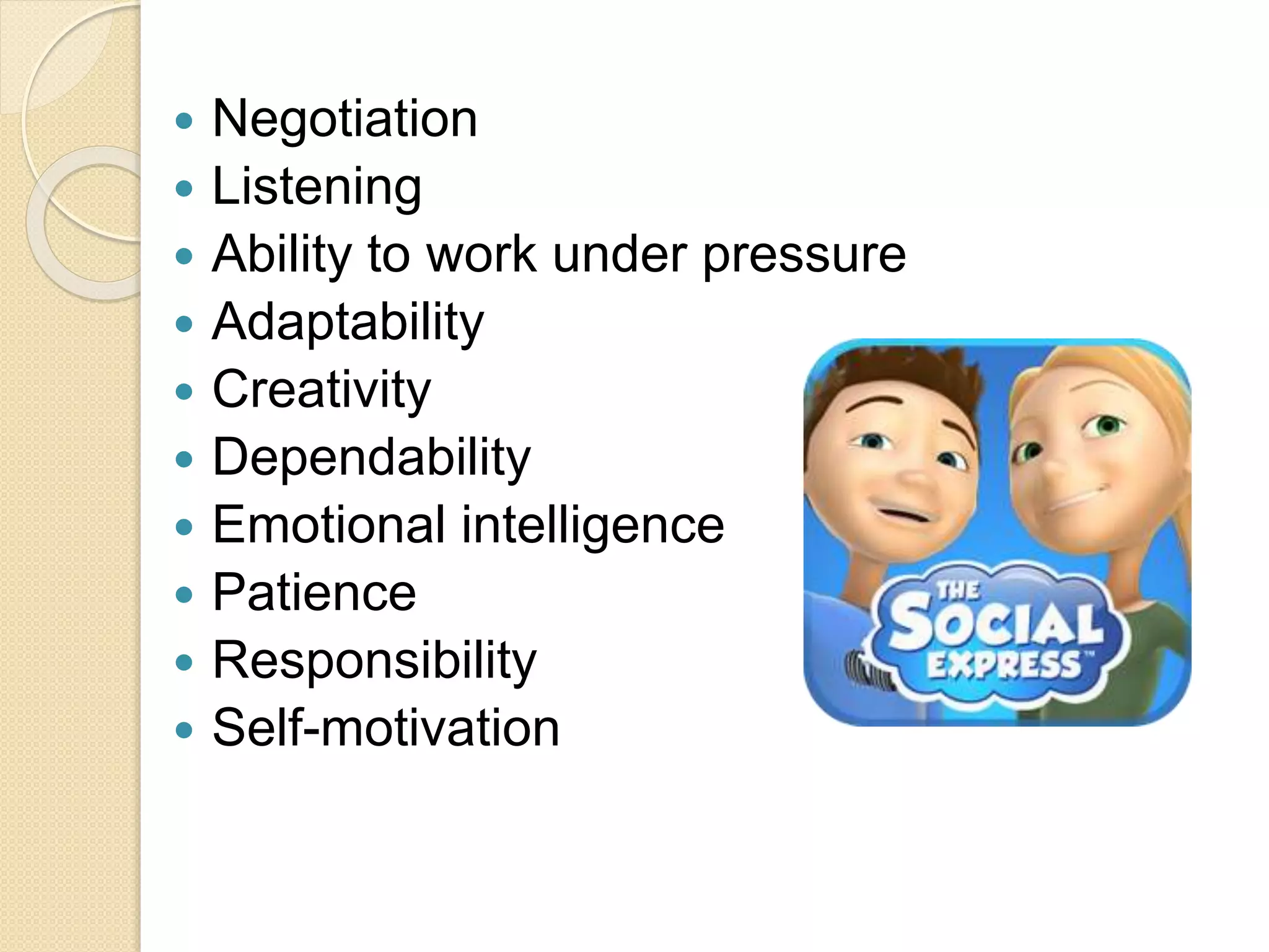 A presentation on interpersonal skills | PPTX