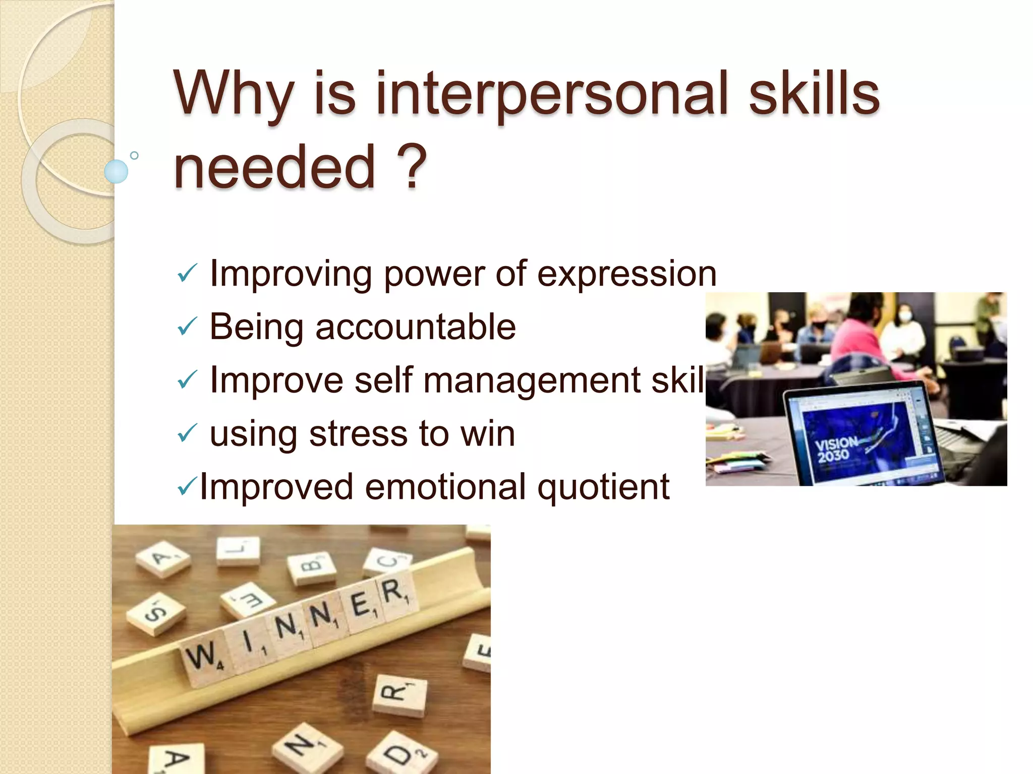 A presentation on interpersonal skills | PPTX