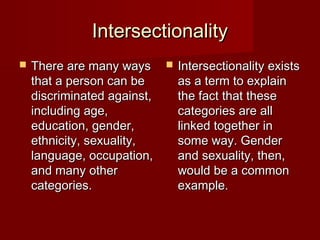 A Presentation on Intersectionality | PPT