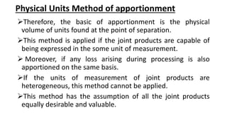 A presentation on joint product and by product costing | PPTX