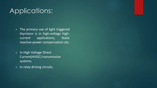 A presentation on light activated-scr | PPT
