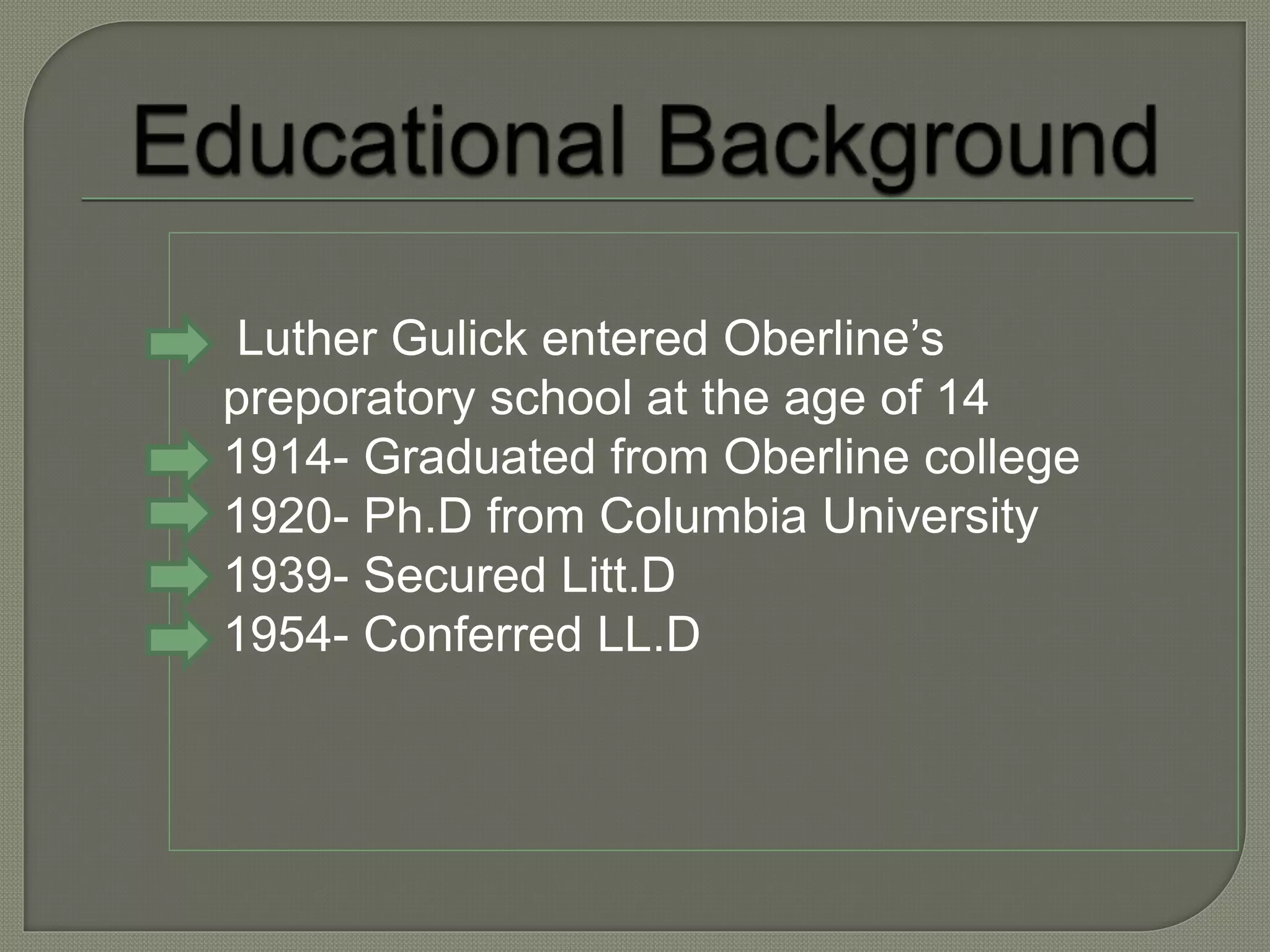 Luther Gulick | PPTX
