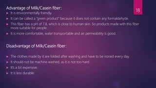 A presentation on milk or casein fiber. | PPTX