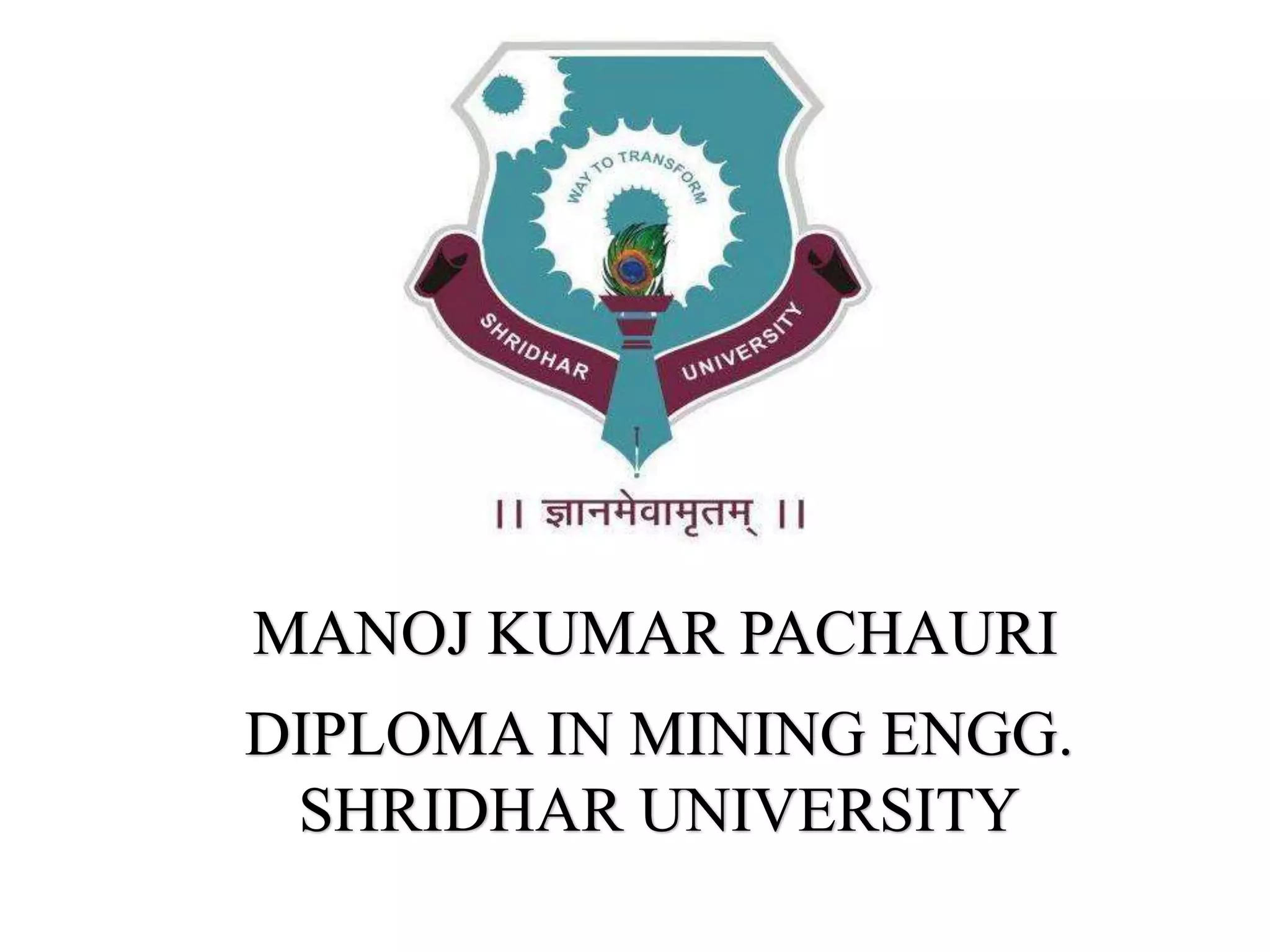 A presentation on mining and brief journey of DGMS | PPT