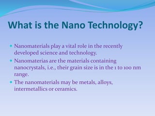 A presentation on nanophysics | PPT