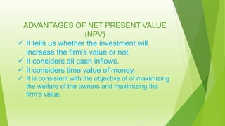 A presentation on net present value | PPTX