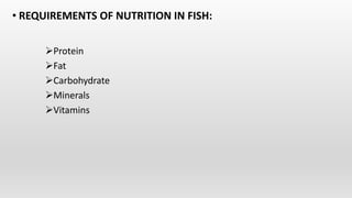 A presentation on nutritional pathology of fish & shriamp; | PPTX