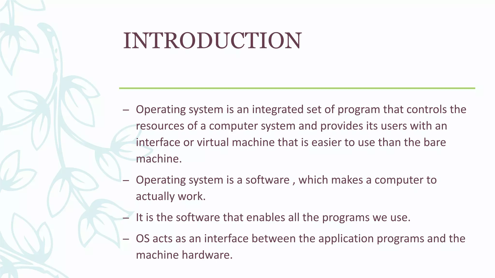 A presentation on operating system | PPT