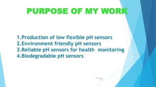polyaniline nanofiber based pH sensors | PPT