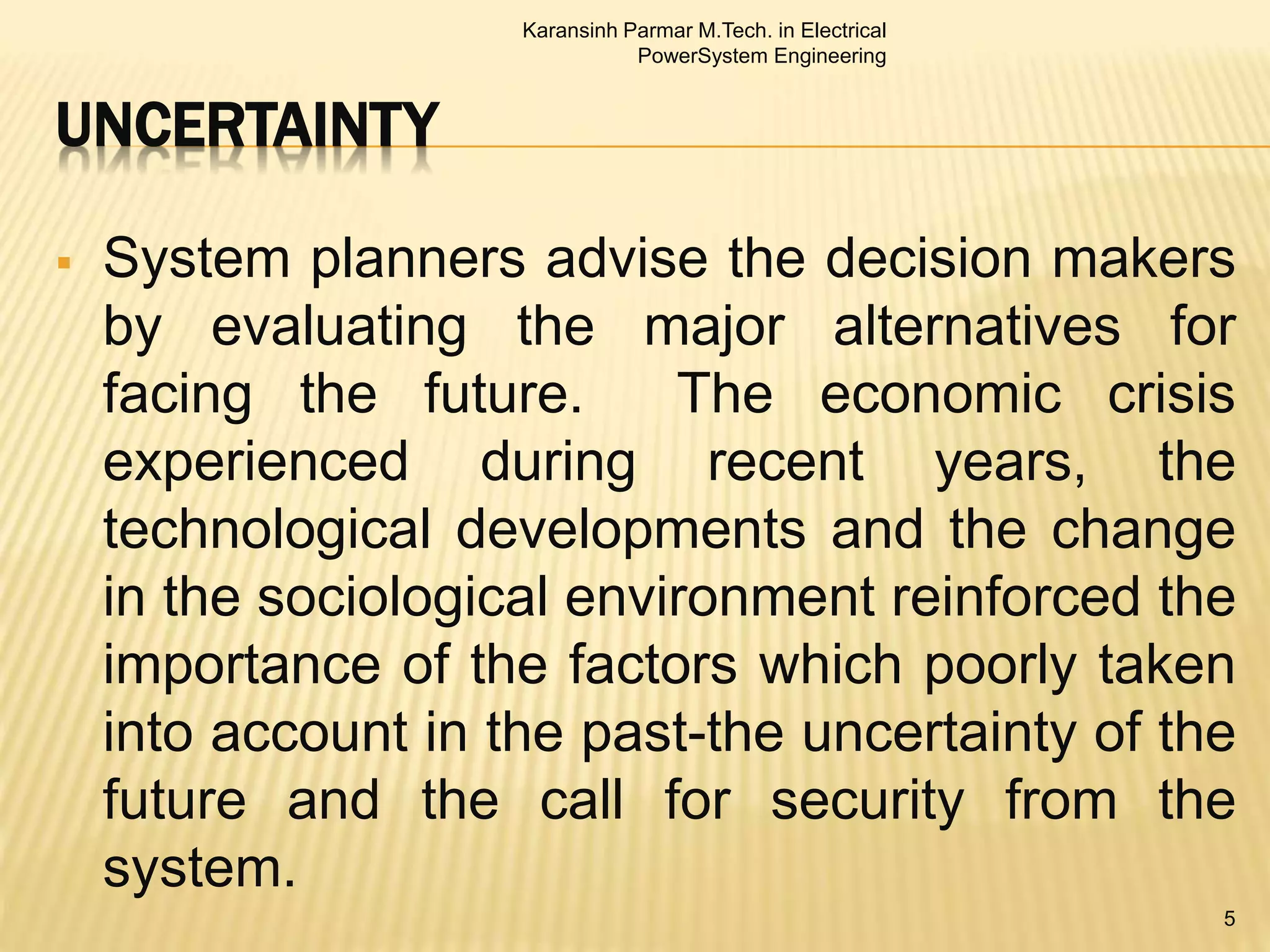 A presentation on power system reliability | PPTX