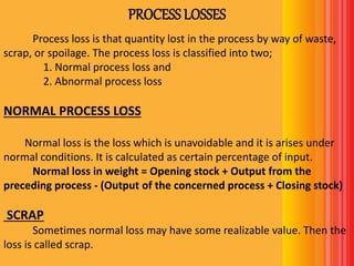 A presentation on process costing | PPTX