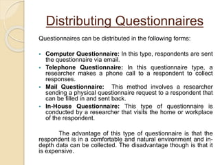 A Presentation on Questionnaire - Arifa Rahman | PPT