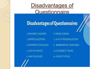 A Presentation on Questionnaire - Arifa Rahman | PPT