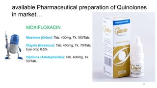A presentation on quinolones | PPTX