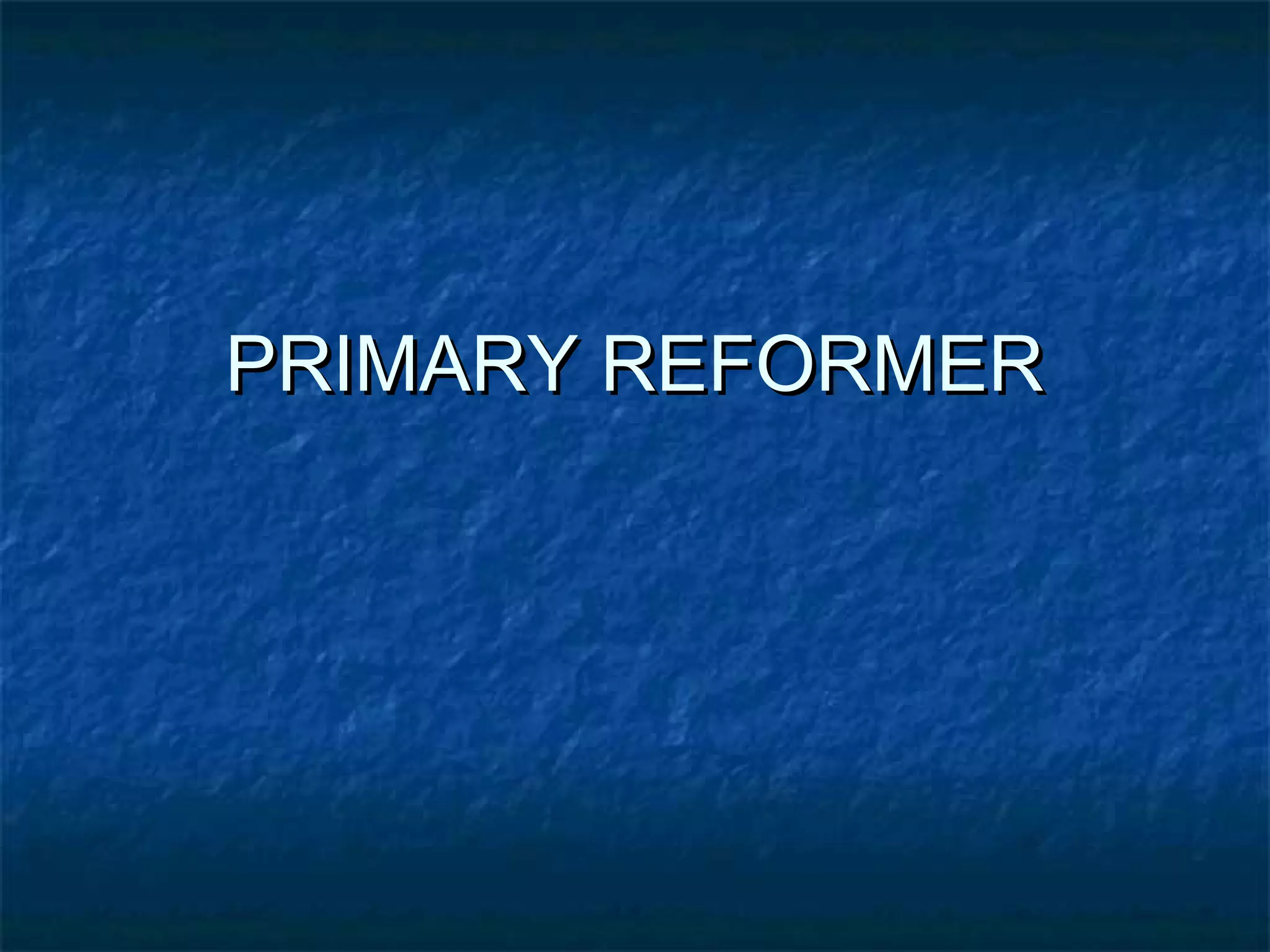 A presentation on reformer new | PPT
