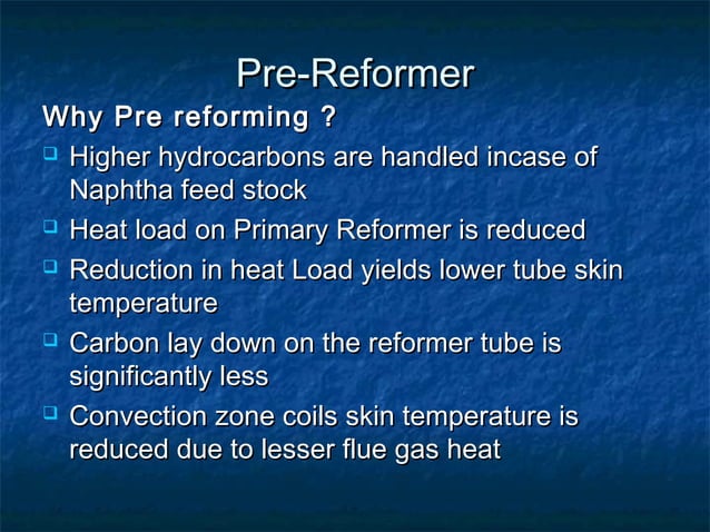 A presentation on reformer new | PPT | Chemistry | Science
